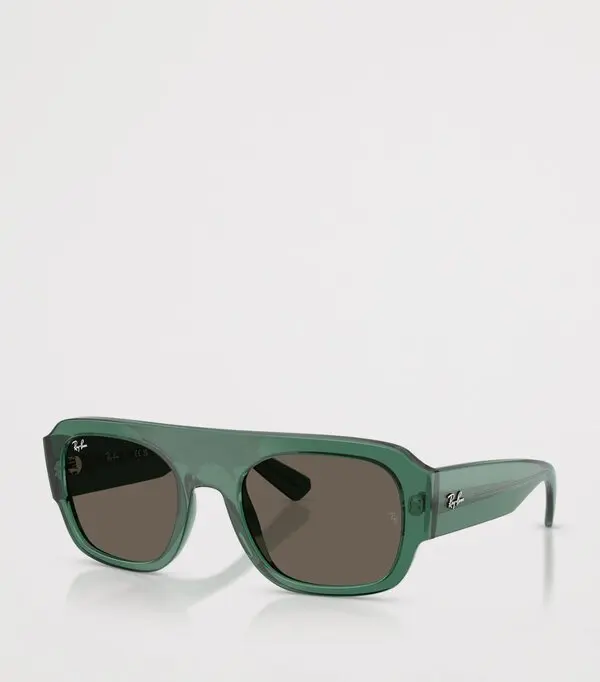 Ray-ban Rb2218 Irregular Frame Sunglasses - Green