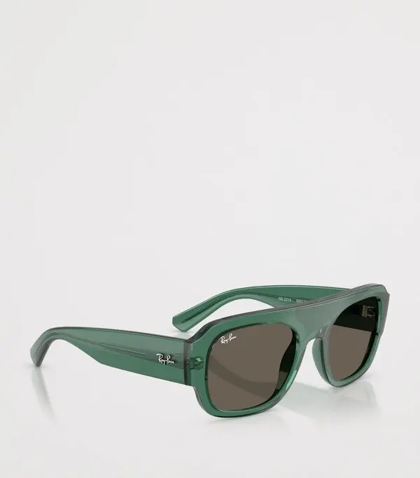 Ray-ban Rb2218 Irregular Frame Sunglasses - Green