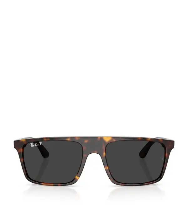 Ray-ban Tortoiseshell Square Frame Sunglasses - Brown