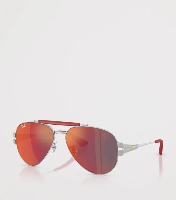 Ray-ban Scuderia Ferrari Collection Phantos Sunglasses - Silver