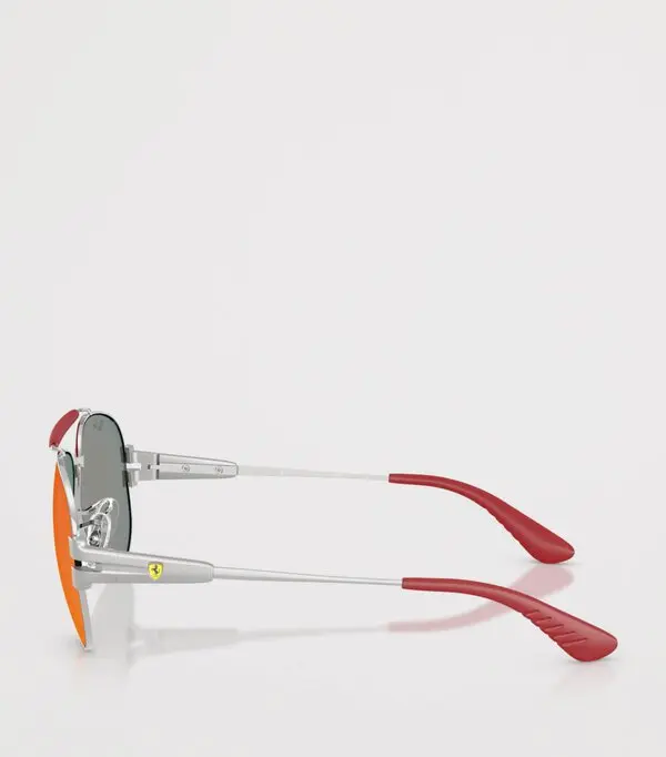 Ray-ban Scuderia Ferrari Collection Phantos Sunglasses - Silver