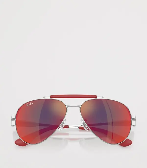 Ray-ban Scuderia Ferrari Collection Phantos Sunglasses - Silver