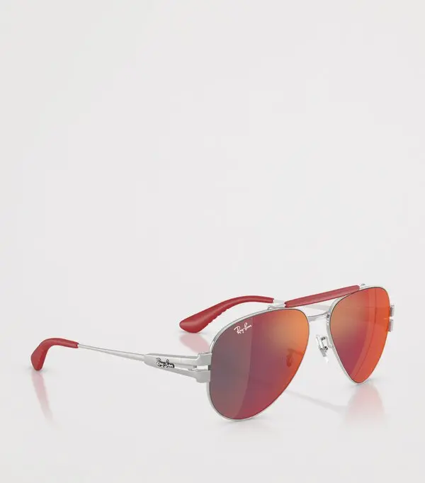 Ray-ban Scuderia Ferrari Collection Phantos Sunglasses - Silver