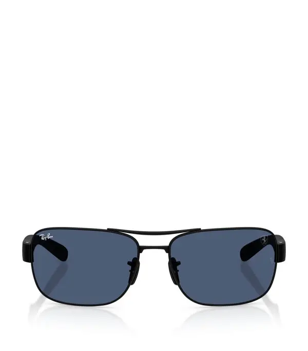 Ray-ban Scuderia Ferrari Collection Square Frame Sunglasses - Black