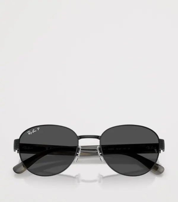 Ray-ban Rb3766 Polarized+ Lenses Square Sunglasses - Black