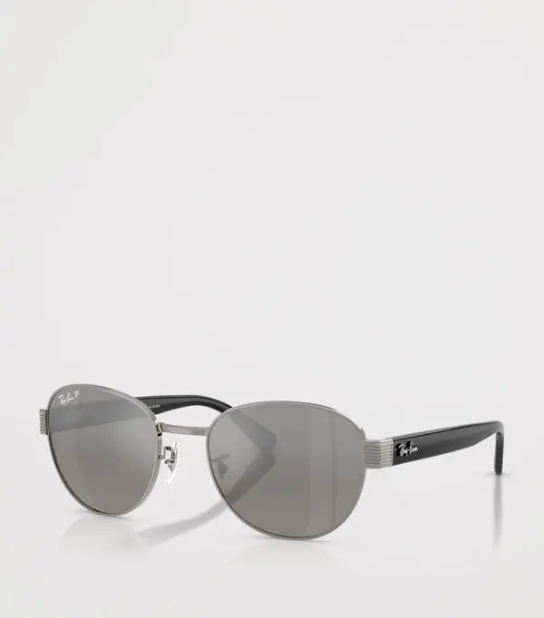 Ray-ban Polarized+ Lenses Square Frame Sunglasses - Grey