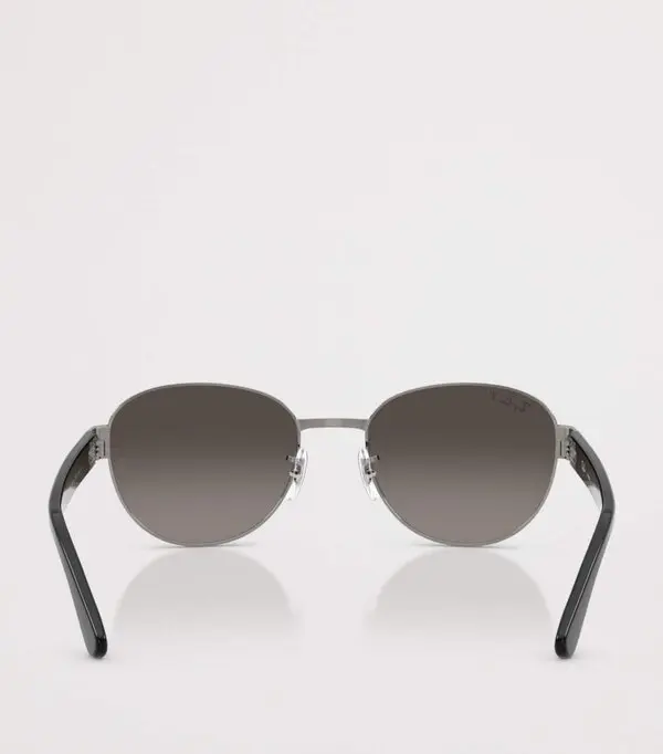 Ray-ban Polarized+ Lenses Square Frame Sunglasses - Grey