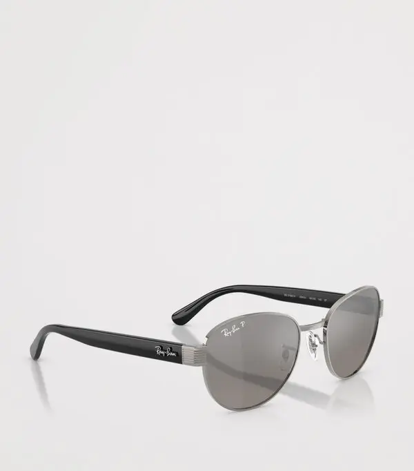 Ray-ban Polarized+ Lenses Square Frame Sunglasses - Grey