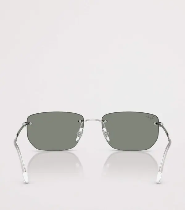 Ray-ban Rb3768 Irregular Sunglasses - Silver