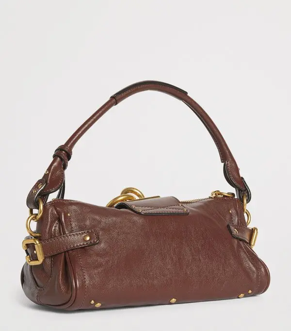 Chloé Small Leather Paddington Top Handle Bag - Brown
