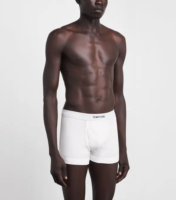 TOM FORD Stretch-cotton Logo Boxer Briefs