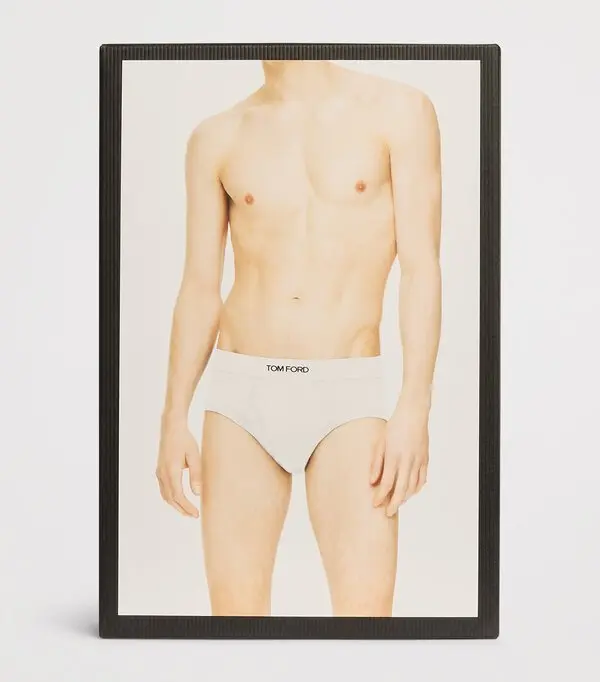 TOM FORD Stretch-cotton Logo Briefs