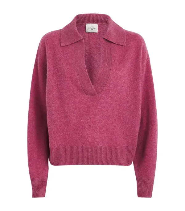 Le Kasha Organic Cashmere Jacksob Polo Sweater