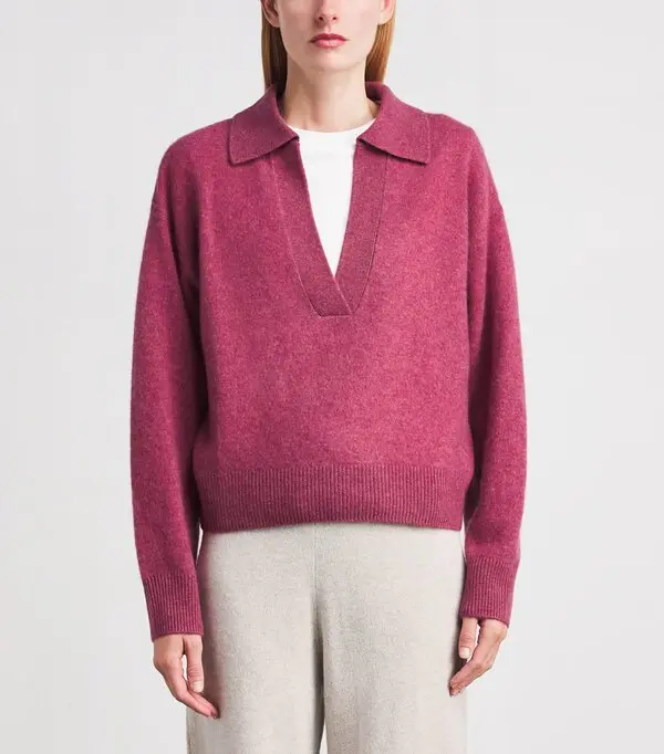 Le Kasha Organic Cashmere Jacksob Polo Sweater