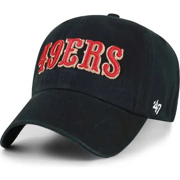 '47 San Francisco 49ers Clean Up Team Script Adjustable Hat