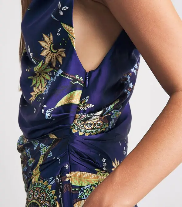 Staud Silk Portia Midi Dress