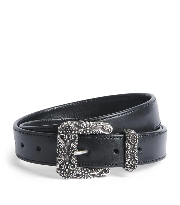 MOLEBO Engraved Buckle Western Belt