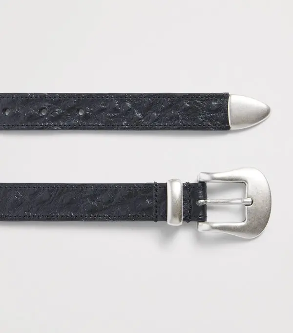 MOLEBO Embossed Leather Western Belt