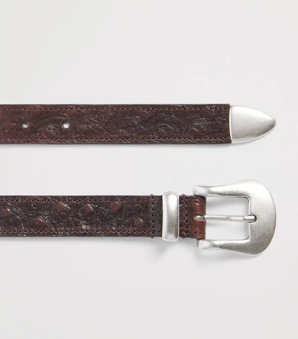 MOLEBO Embossed Leather Western Belt