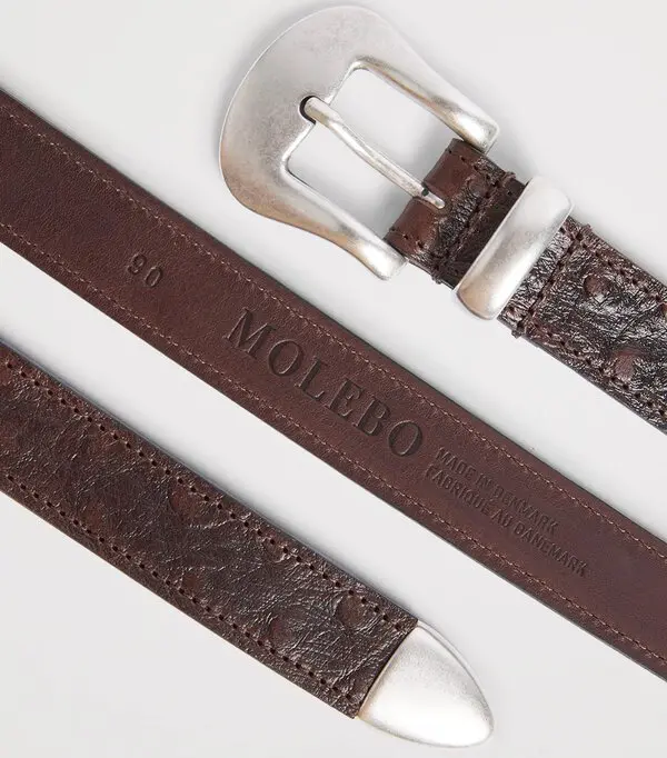MOLEBO Embossed Leather Western Belt
