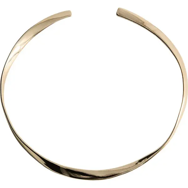 Mango Rigid Choker Necklace - Gold