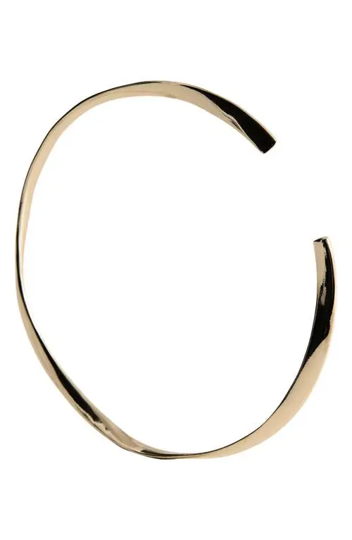 Mango Rigid Choker Necklace - Gold