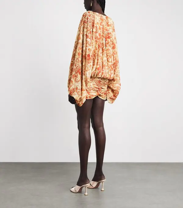 DE LA VALI Chiffon Eulalia Mini Dress
