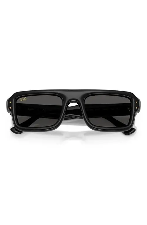 Ray-ban Square Frame Sunglasses - Black/dark Grey
