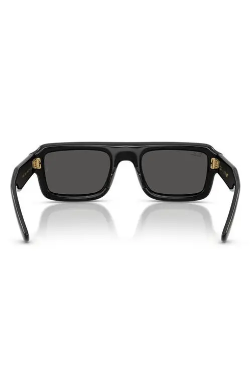 Ray-ban Square Frame Sunglasses - Black/dark Grey