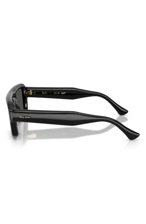 Ray-ban Square Frame Sunglasses - Black/dark Grey