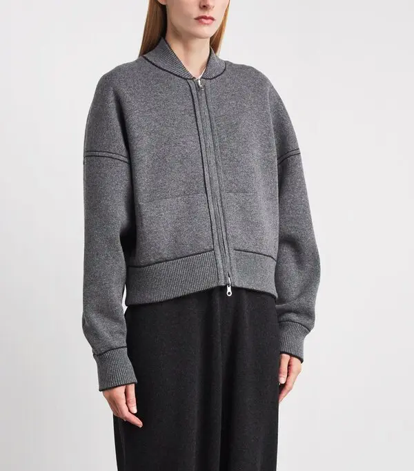 Arch4 Cashmere Reversible Bomber Jacket
