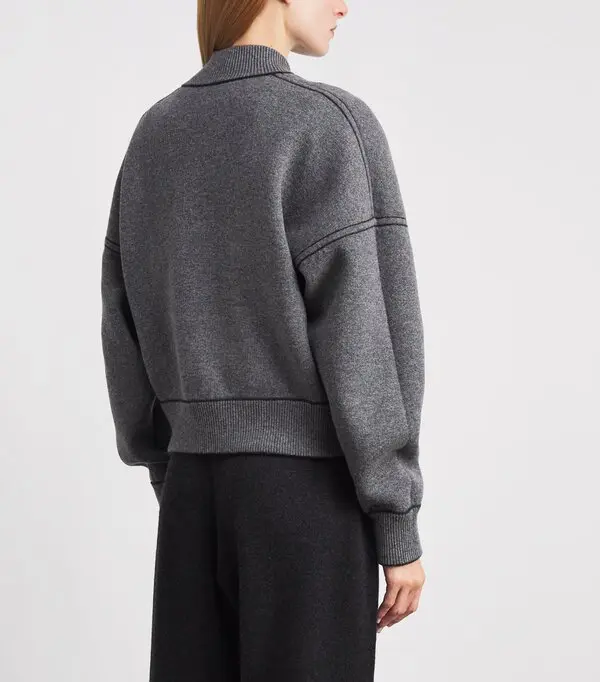 Arch4 Cashmere Reversible Bomber Jacket