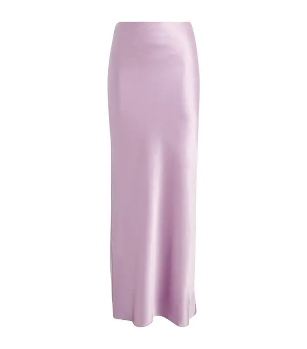Cult Gaia Silk Chantel Maxi Skirt - Green