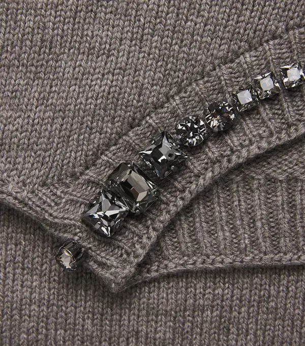 Fabiana Filippi Virgin Wool-silk-cashmere Embellished Sweater