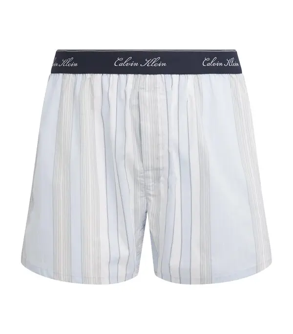 Calvin Klein Cotton Poplin Stripe Pyjama Shorts