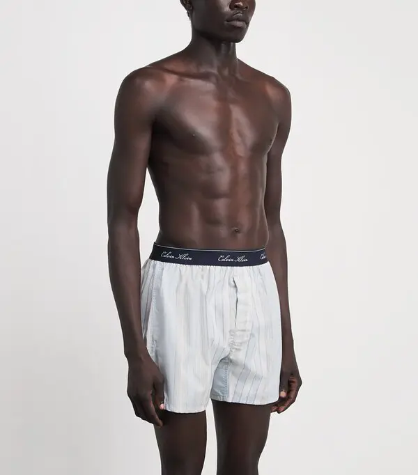 Calvin Klein Cotton Poplin Stripe Pyjama Shorts