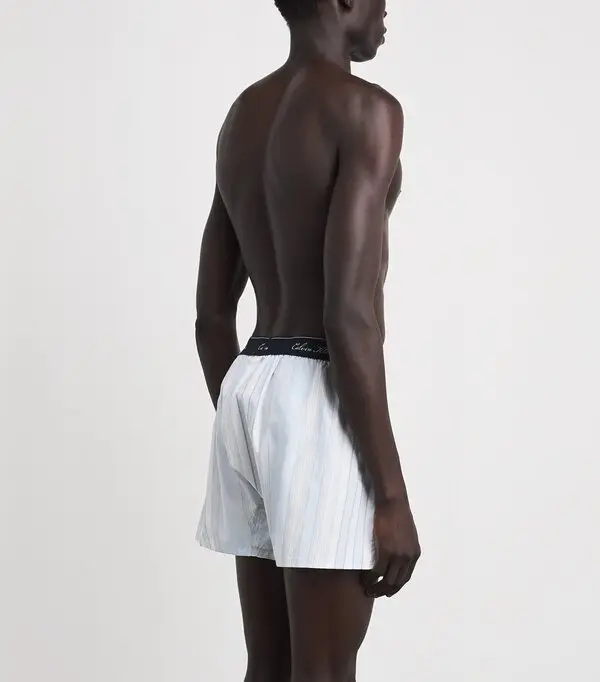 Calvin Klein Cotton Poplin Stripe Pyjama Shorts