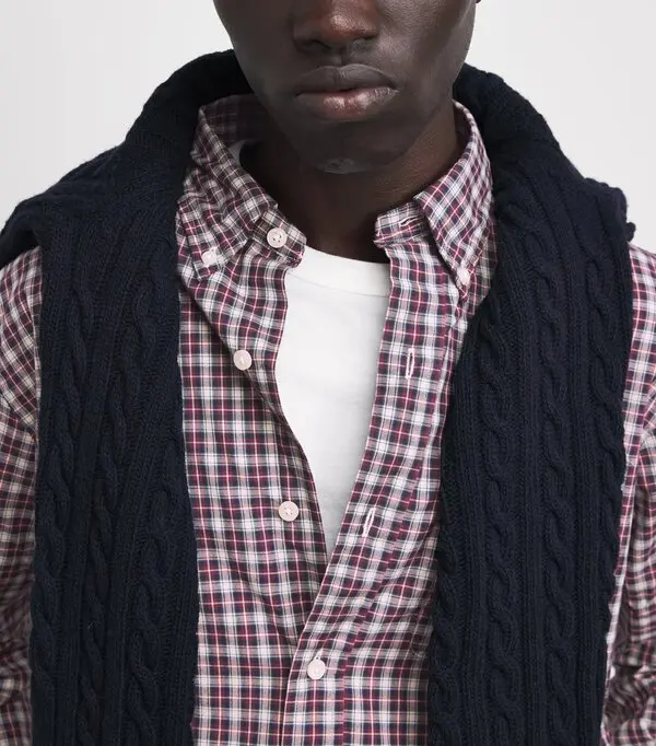 Polo Ralph Lauren Cotton Check Polo Pony Custom Fit Shirt