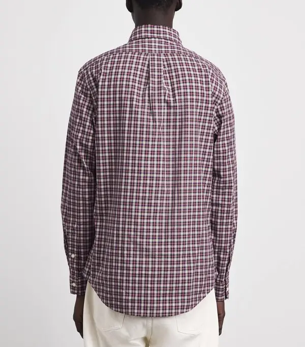 Polo Ralph Lauren Cotton Check Polo Pony Custom Fit Shirt
