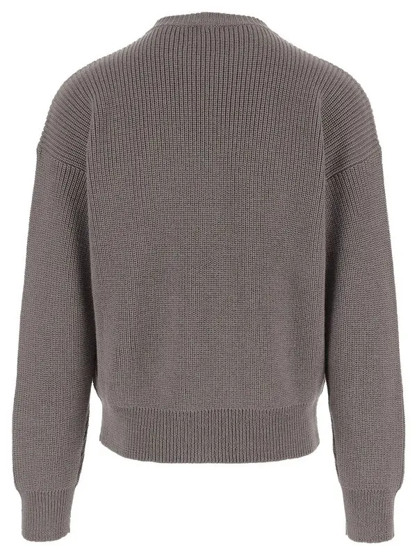 Giorgio Armani Ribbed Crew Neck Sweater