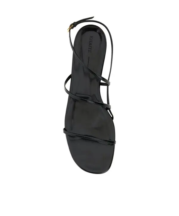 Khaite Slingback Loop Sandals - Black