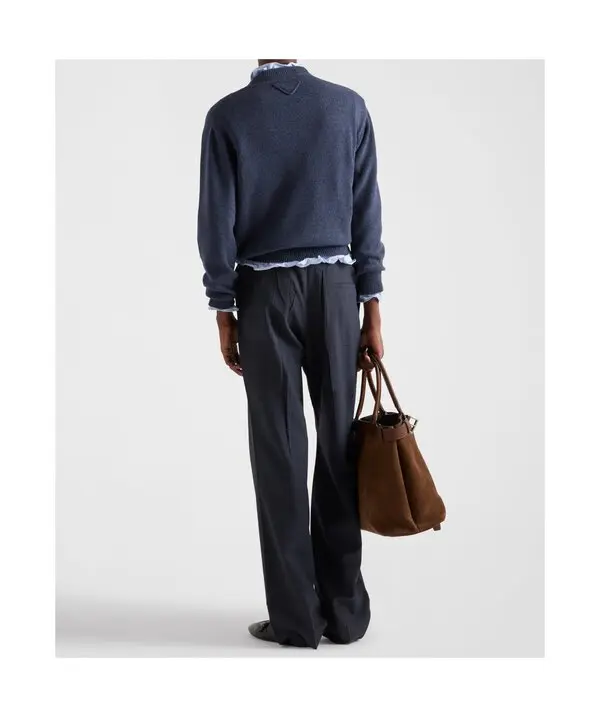 Prada Re-cashmere Crew-neck Sweater
