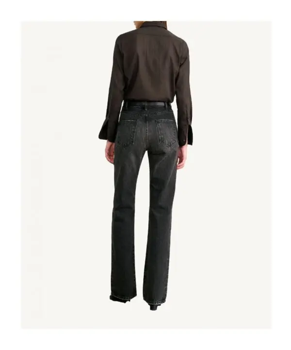 NILI LOTAN Lapel Collar Shirt With Long Sleeves And Rounded Hem