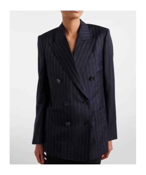 Givenchy Pinstripe Double-breasted Wool Blazer