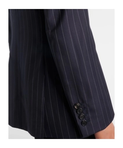 Givenchy Pinstripe Double-breasted Wool Blazer