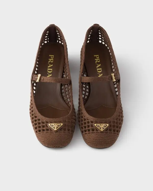 Prada Crochet Pumps