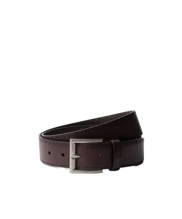 Prada Antiqued Leather Belt