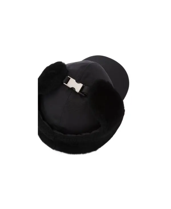Prada Re-nylon And Shearling Hat