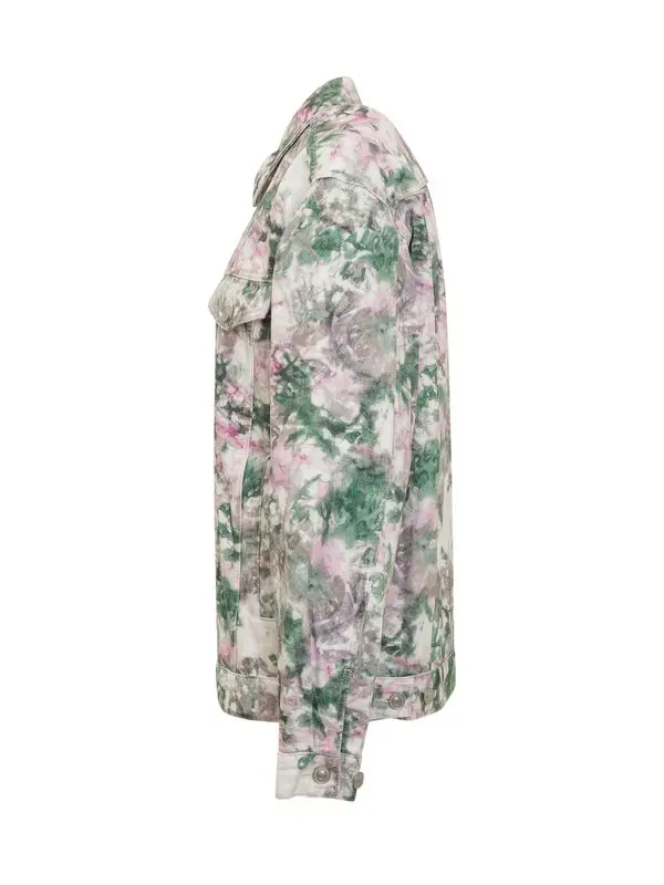 Isabel Marant Étoile Camouflage-printed Buttoned Denim Jacket