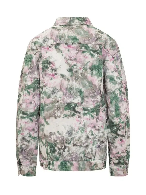 Isabel Marant Étoile Camouflage-printed Buttoned Denim Jacket